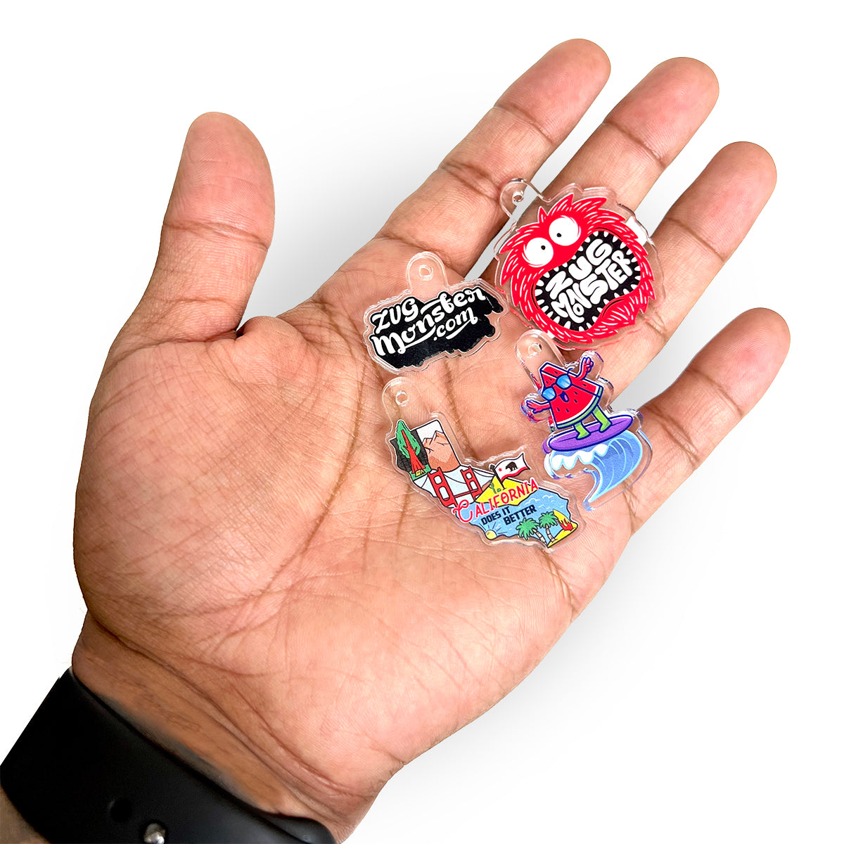 Shop Personalised Acrylic Charms Online At ZUG MONSTER